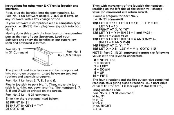 Directory: /Vintage/Sinclair/82/Peripherals/Joystick Interfaces/dk'tronics Dual Port Joystick ...
